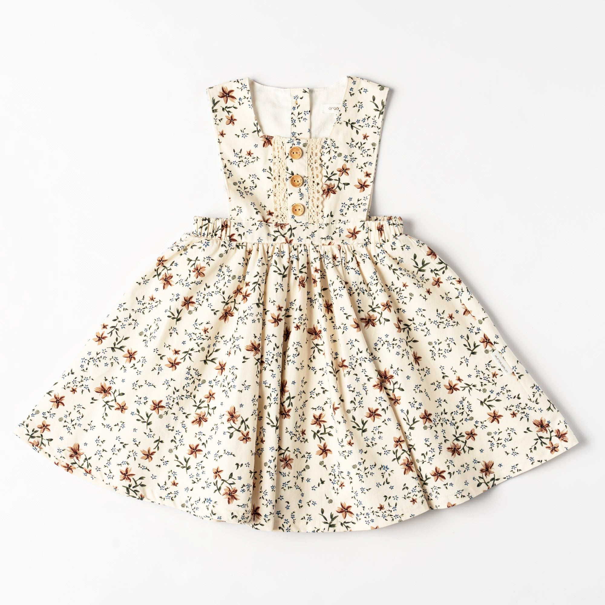 Organic Cotton Willow Floral Pinny Dress | Organicline